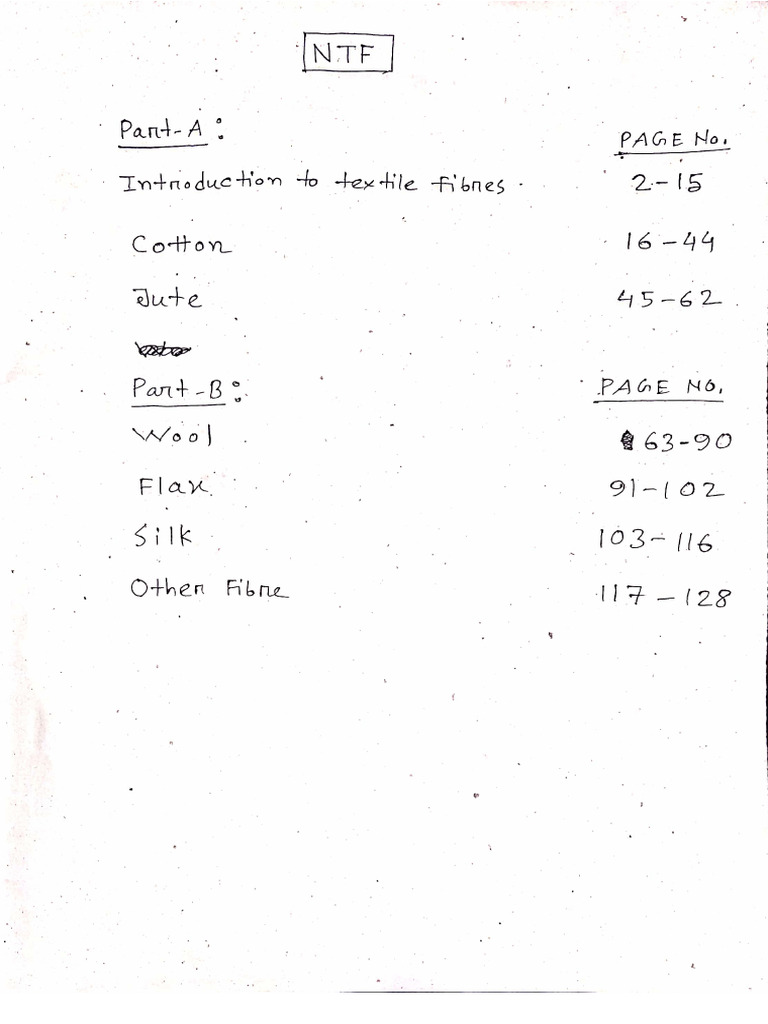 NTF Note (All Chapters) | PDF