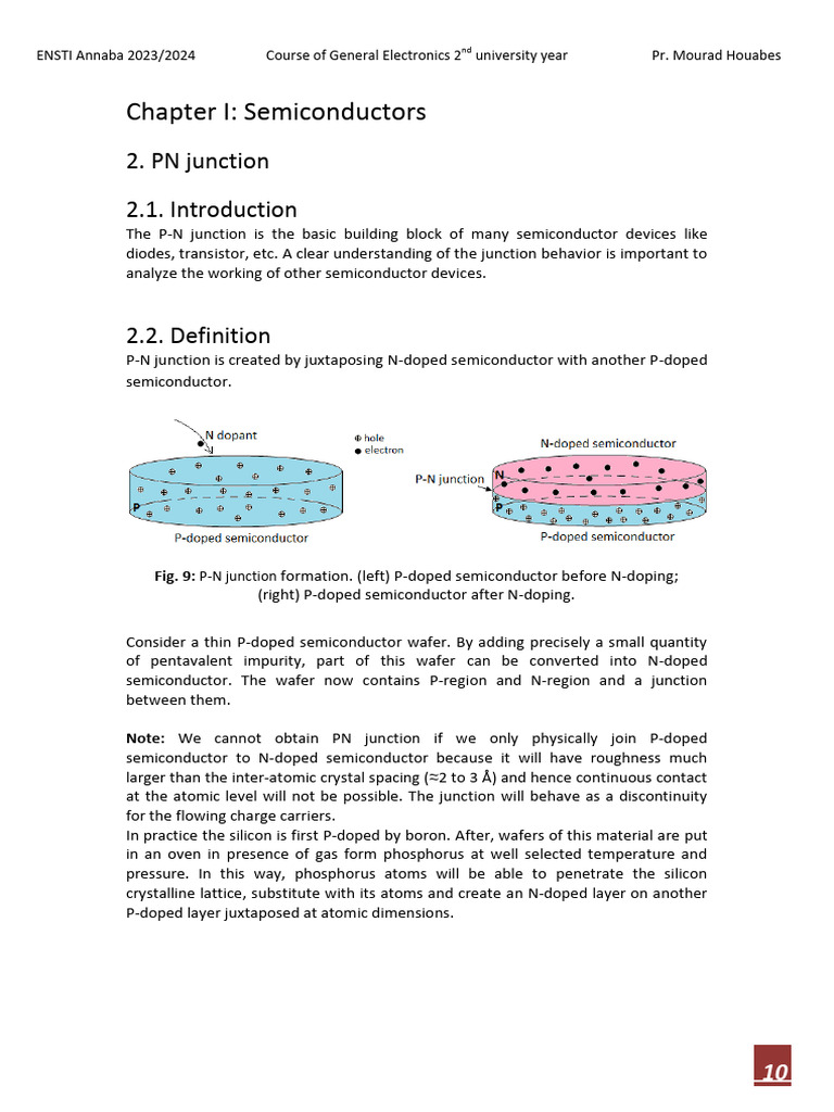 PN Junction Fundamentals in Electronics | PDF | P–N Junction ...