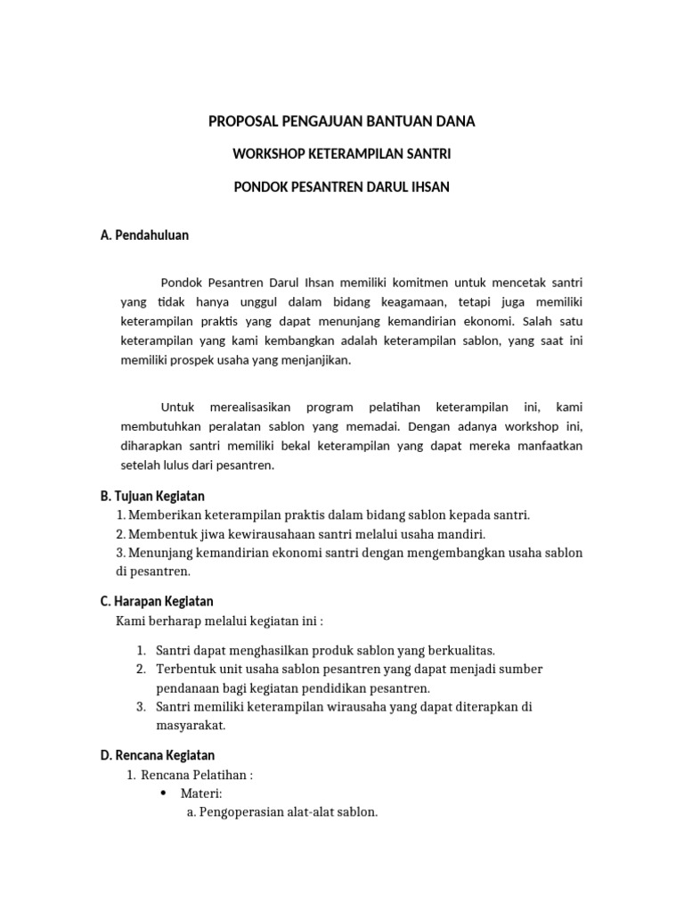 Workshop Sablon untuk Santri Pesantren | PDF