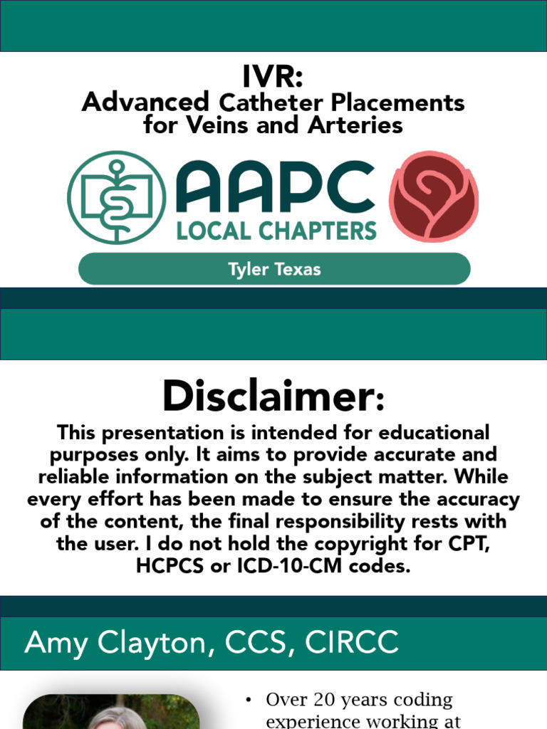 2025, March20 - Advanced Catheter Placements For Veins and Arteries ...