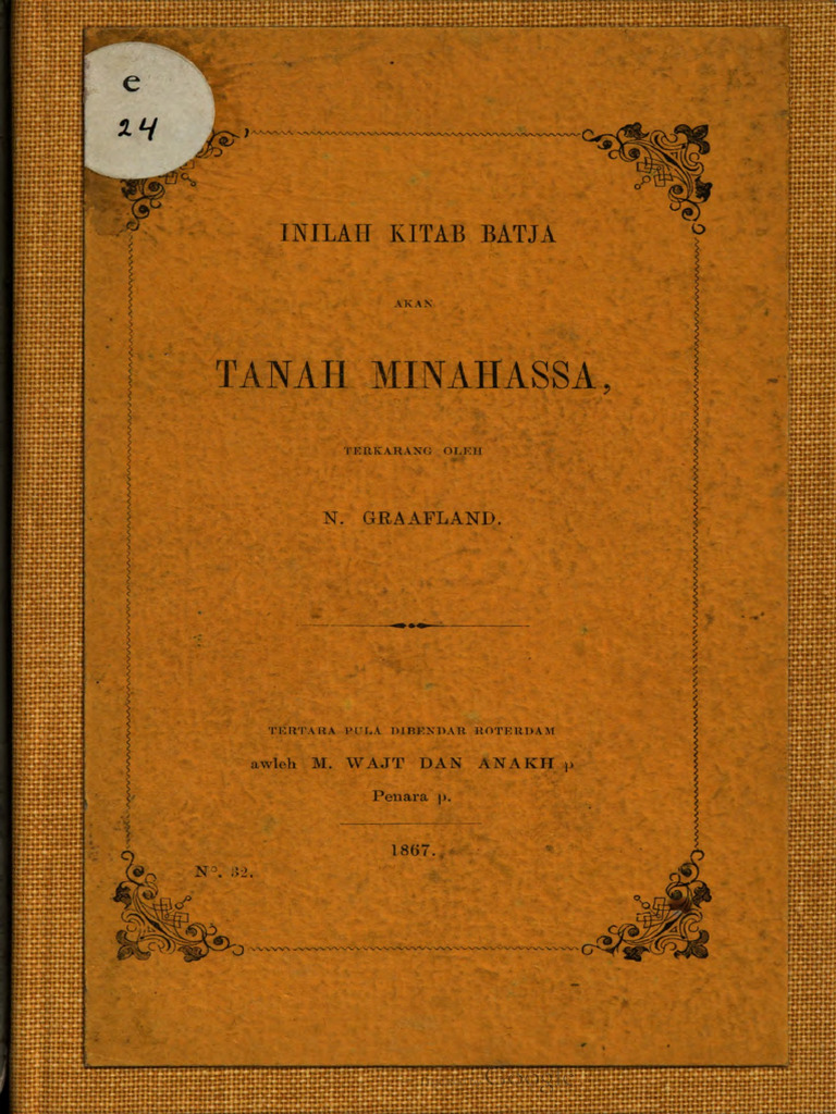 Buku Tanah Minahassa oleh Graafland | PDF