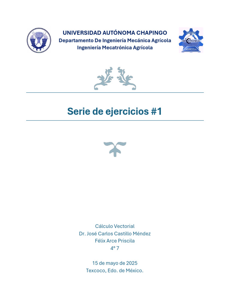 Problemario Cálculo Vectorial | PDF