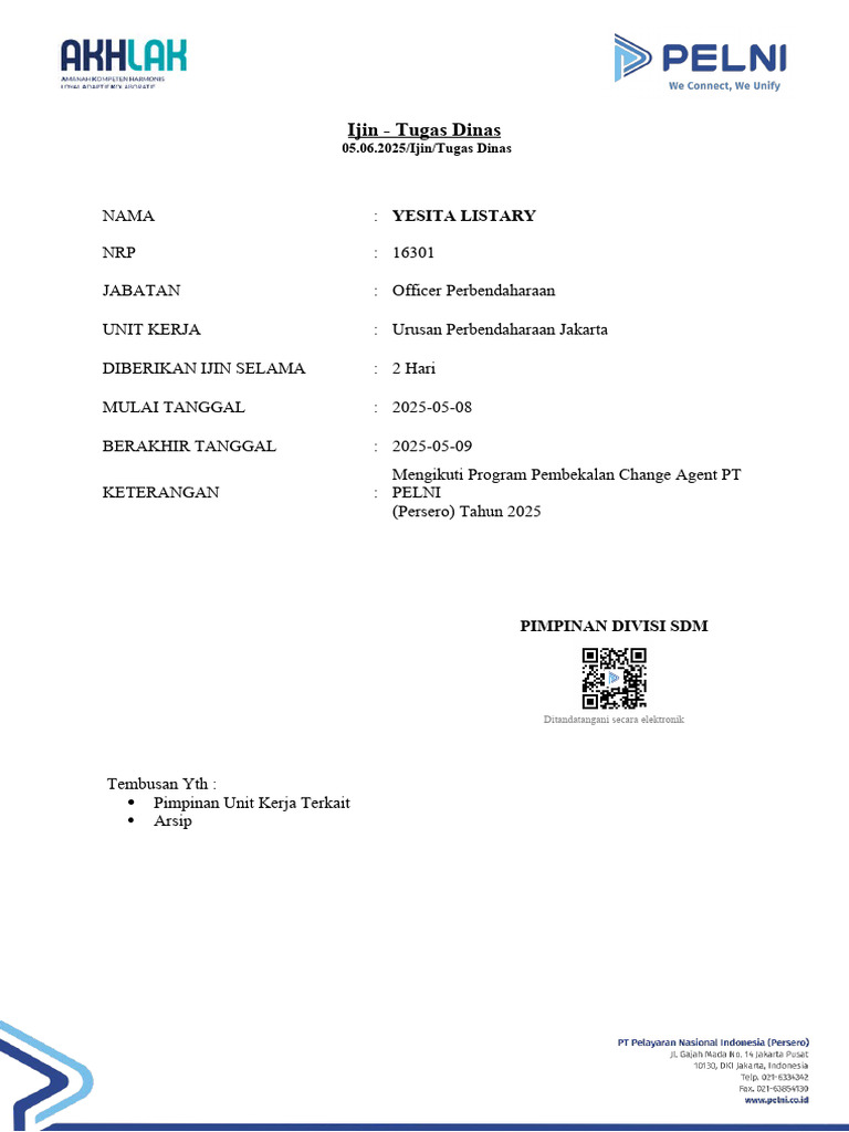 Pengajuan Ijin | PDF