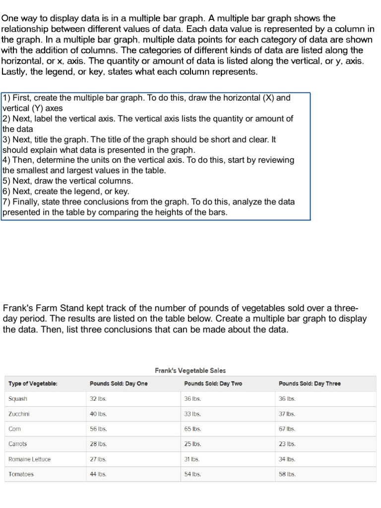 Bar and Line Graphs (3 Data Comparison) | PDF | Cartesian Coordinate System