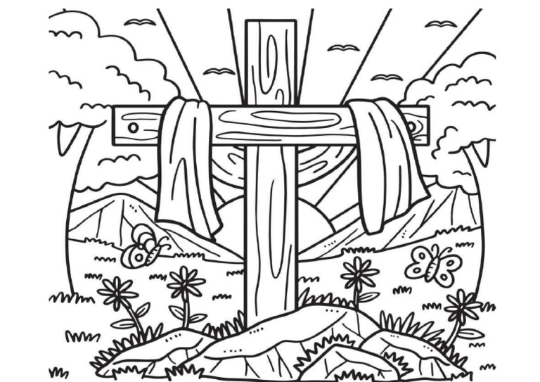 Lámina para Colorear Sobre La Crucifixión | PDF
