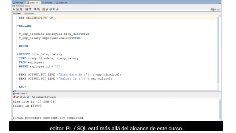 Ejemplo PL SQL | PDF