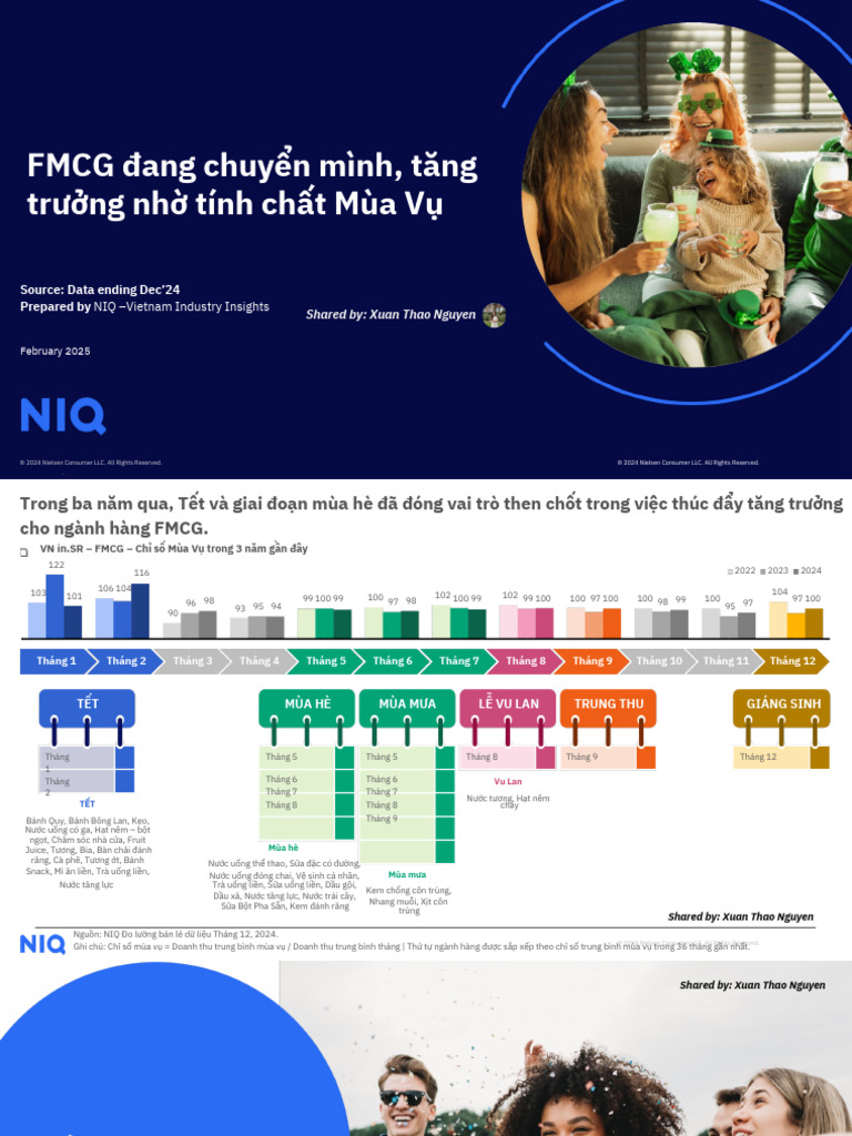 FMCG Tăng Trư NG Trong Mùa V - NIQ Report - 02.2025 | PDF