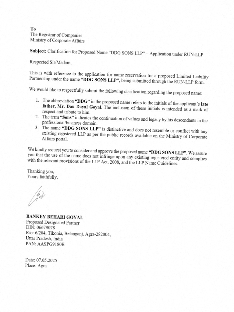 534174300_objects and Clarification Letter | PDF