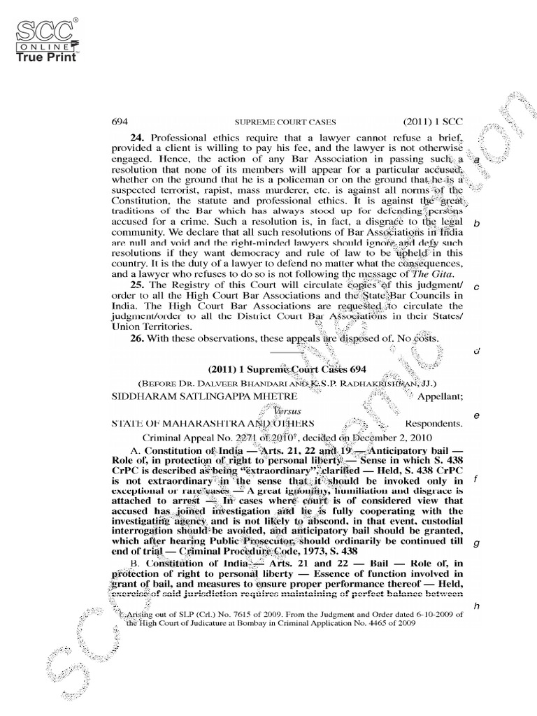 SIDDHARAM Satlingappa MHETRE | PDF | Supreme Court Of India | Social ...