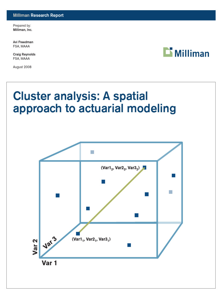 Clusteranalysisaspatialrr 080108 PDF | PDF | Actuarial Science | Cluster Analysis
