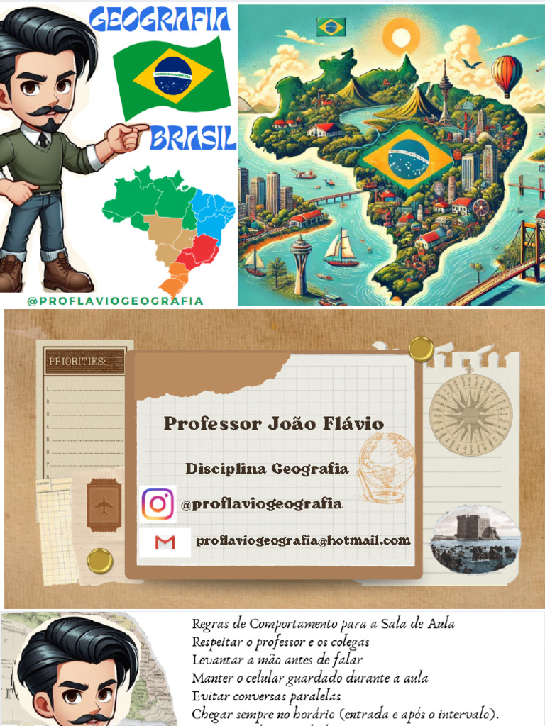 3ºano Iunidade - PPTX - 20250327 - 101033 - 0000 | PDF | Brasil | América do Sul