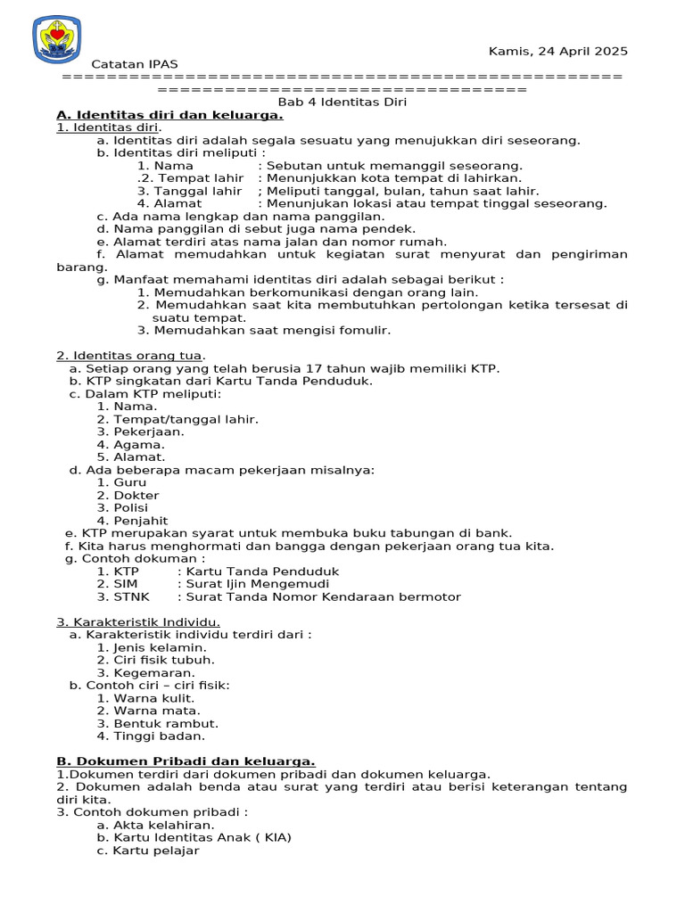 Cat IPAS k2 Bab6 Dokumen PK 2425 | PDF
