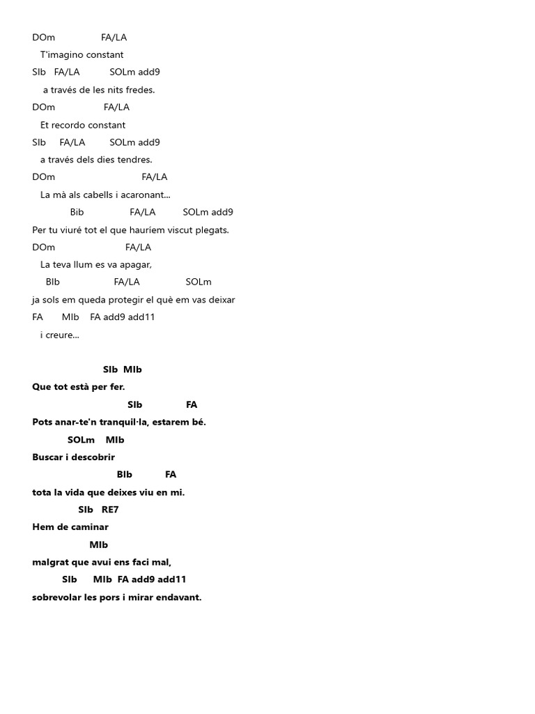 Et Recordo - Acords | PDF