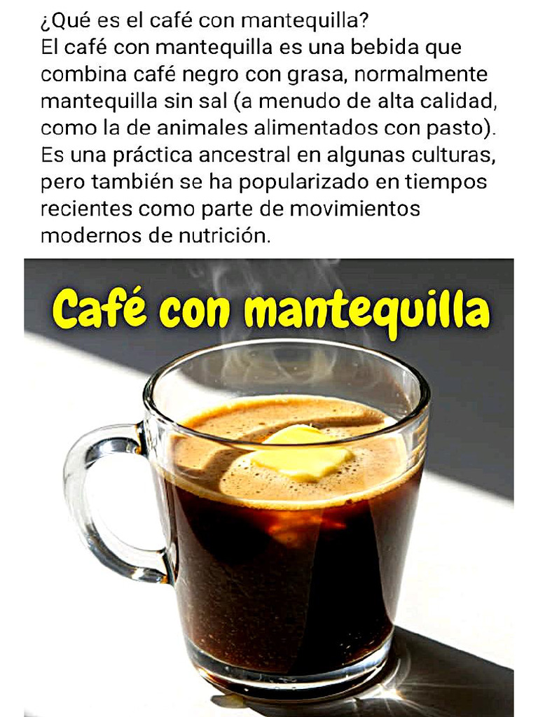 Café Con Mantequilla (Receta) | PDF