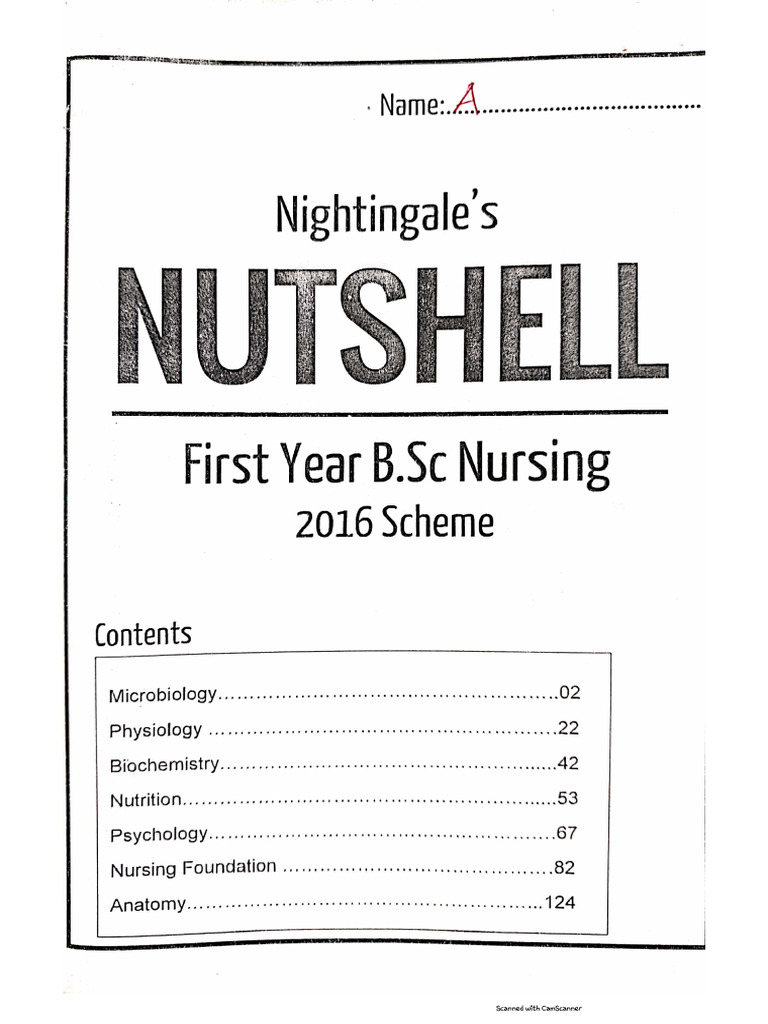 2016 Scheme Based BSC Nursing Questions. | PDF