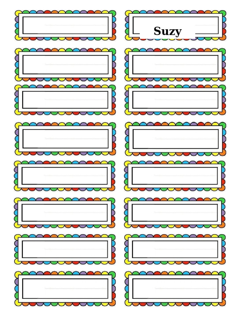 Name Label STS | PDF