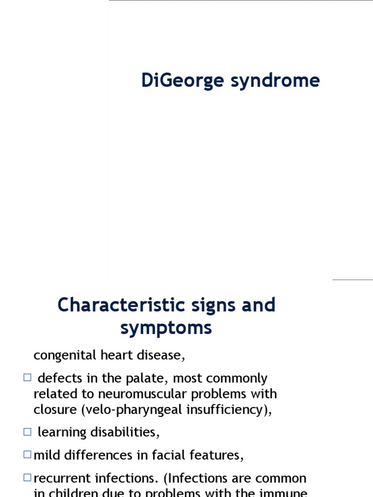 DiGeorge Syndrome | PDF