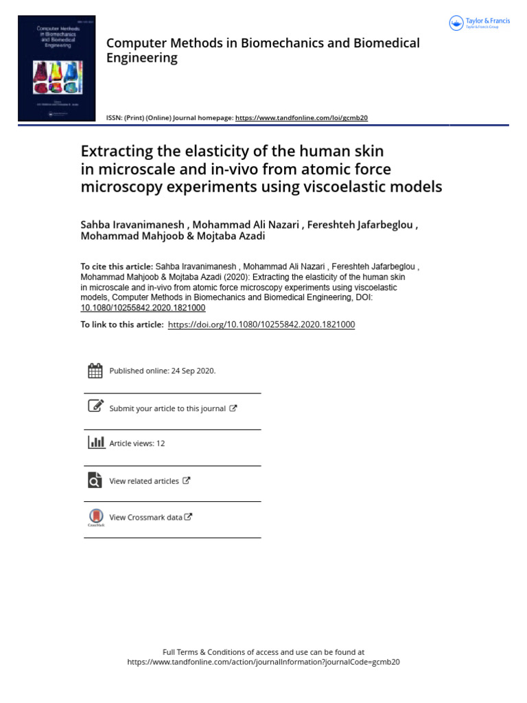 Iravanimanesh Et Al. - 2020 - Extracting The Elasticity of The Human ...