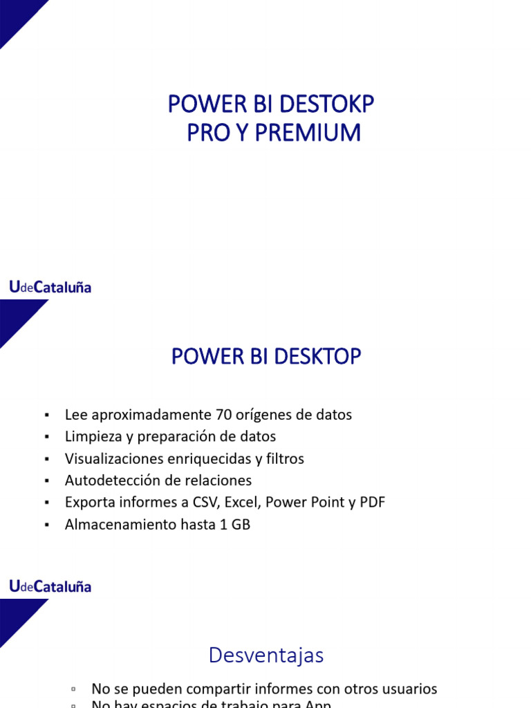 Diferencias Entre Las Versiones de Power Bi | PDF