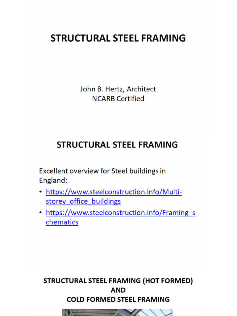 Stuctural Steel Framing | PDF