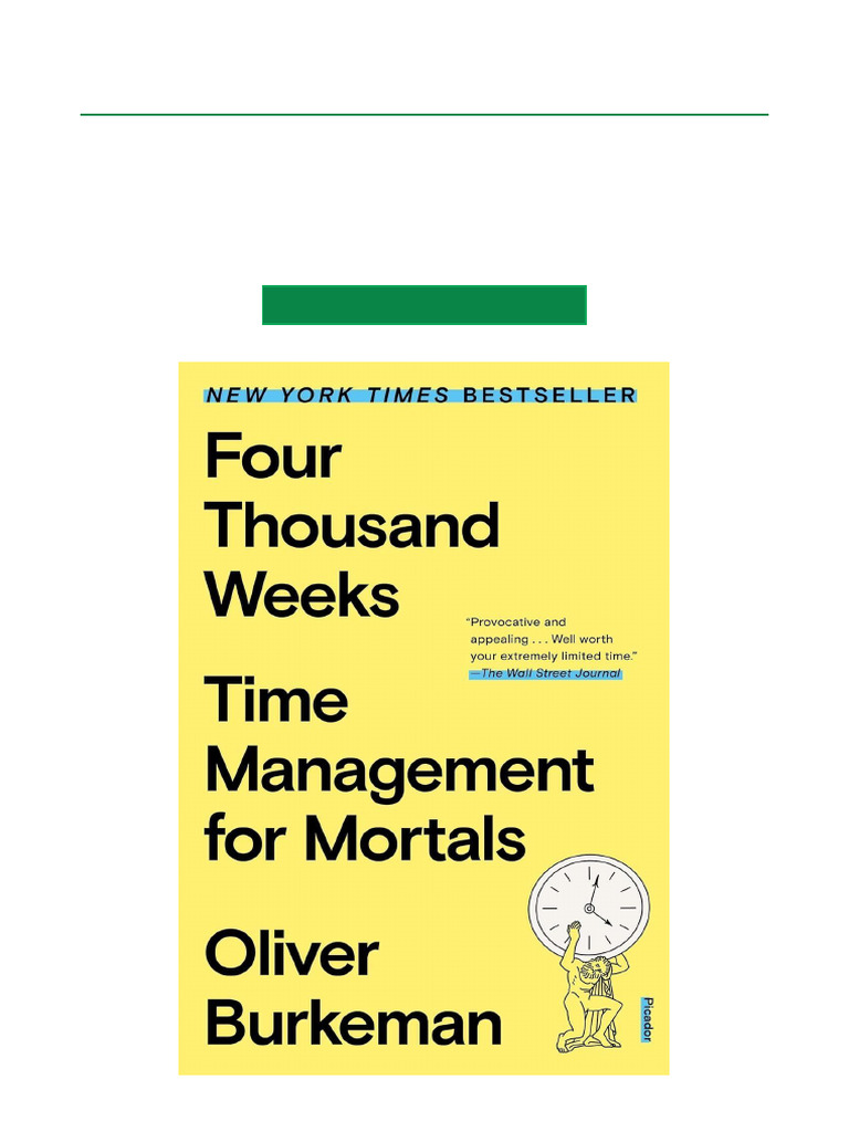 Four Thousand Weeks PDF Download | PDF