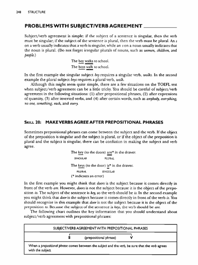 Make Verbs Agree SKILL 20-SKILL 23 | PDF