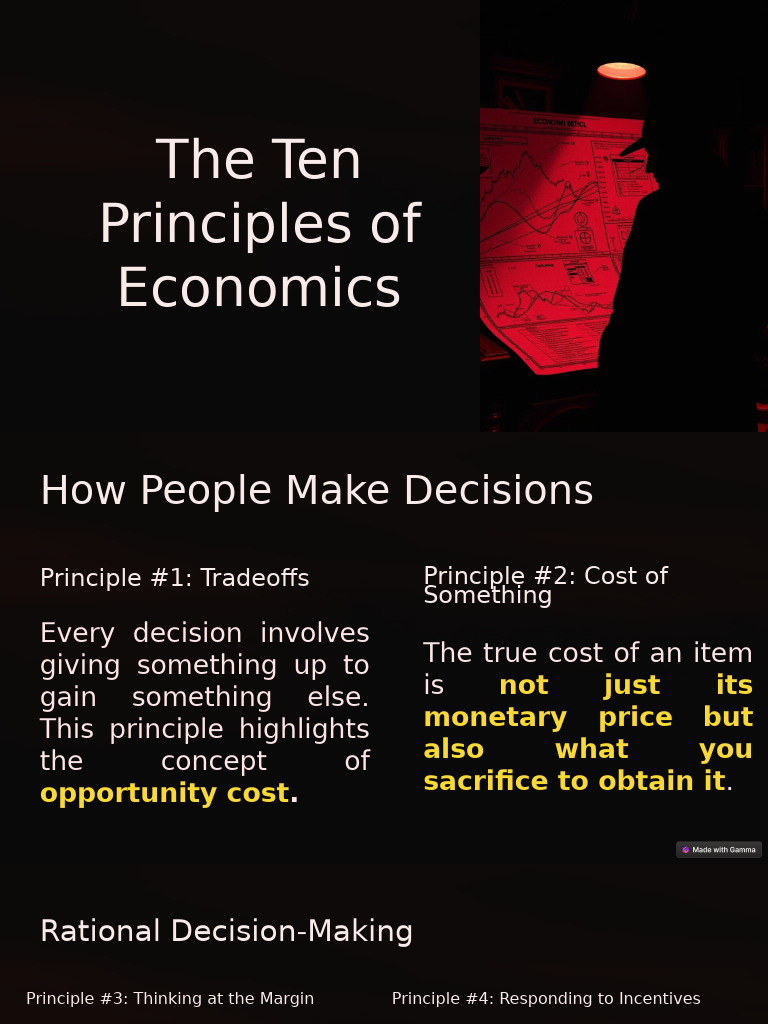 The Ten Principles of Economics | PDF