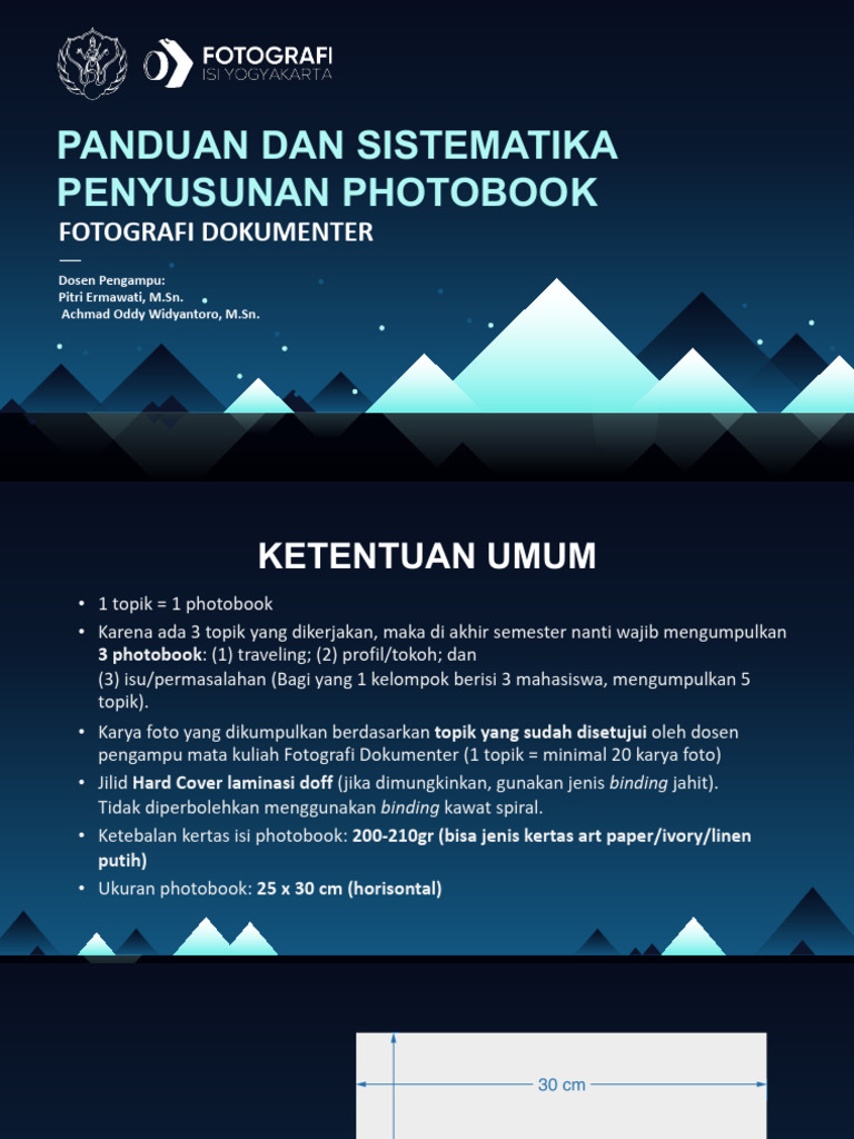 Panduan Penyusunan Portofolio Karya Foto Dokumenter 2025 | PDF