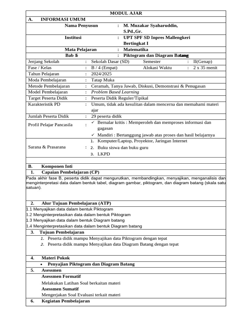 MA OBSERVASI KLS 4 TA 2024-2025 SMTR 2 | PDF