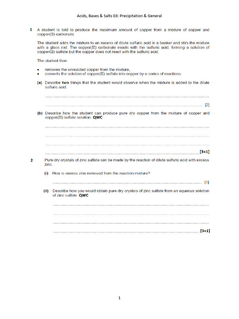 ABS 03 Teacher Worksheet QP | PDF