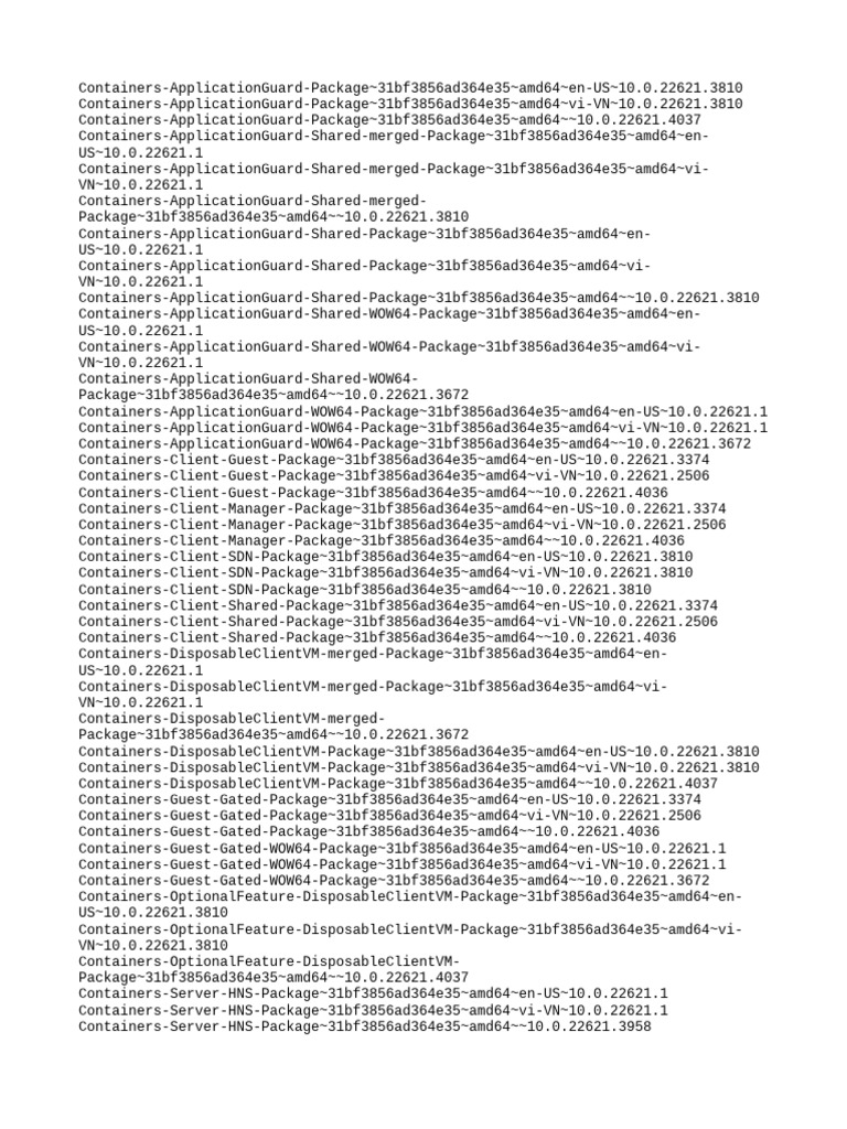 Packages | PDF