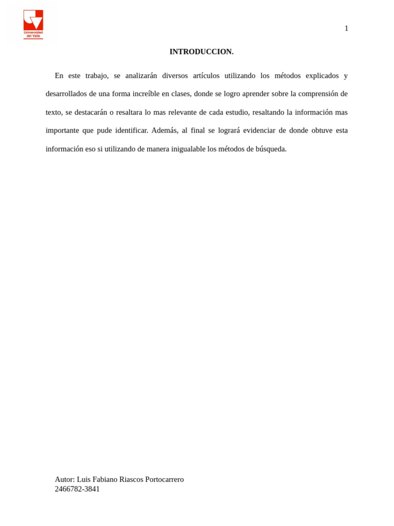 PARCIAL COMPRENSION LUIS FABIANO RIASCOS | PDF | Ciencias de la Tierra