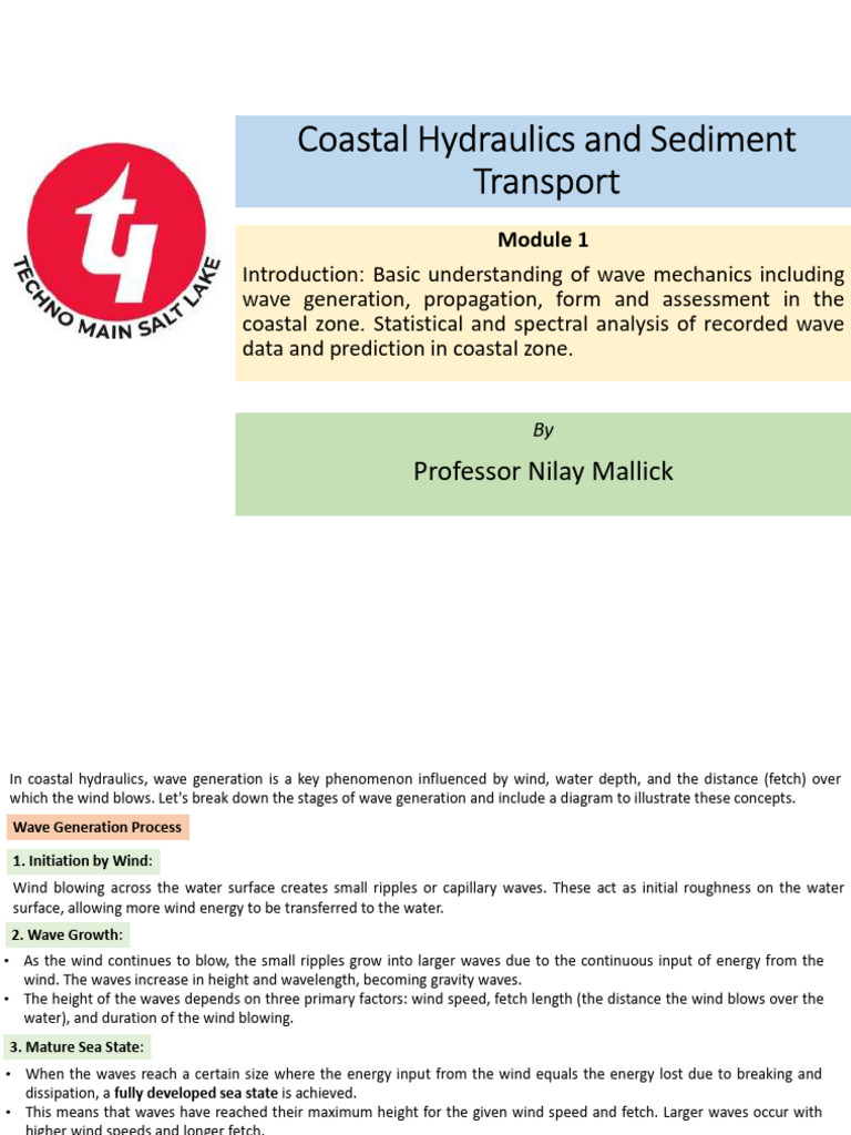 Coastal Hydraulics Module - I PDF | PDF | Oscillation | Waves