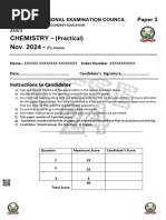 Kcse 2024 Chem Practicals Replica | PDF | Chemistry | Titration