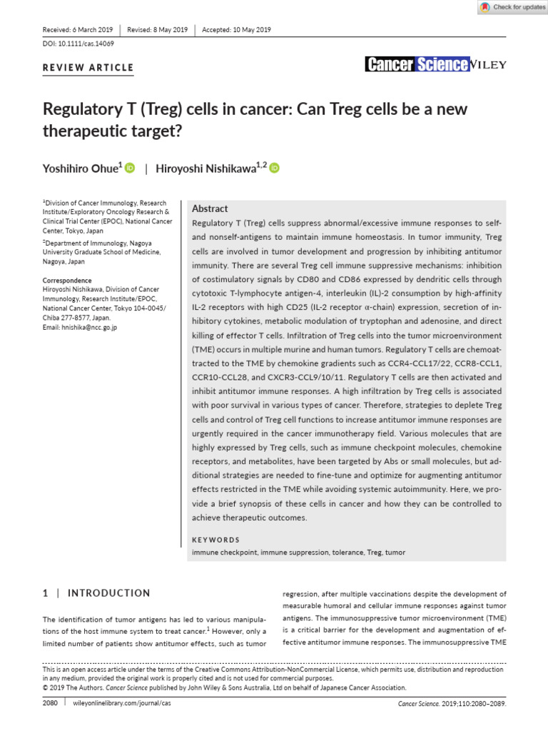 Mekanisme Sel T Regulator | PDF | T Cell | T Helper Cell