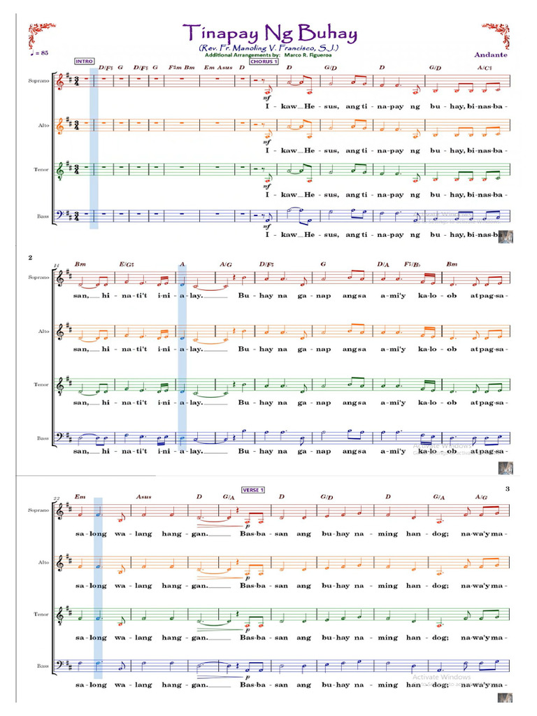 Tinapay NG Buhay SATB | PDF