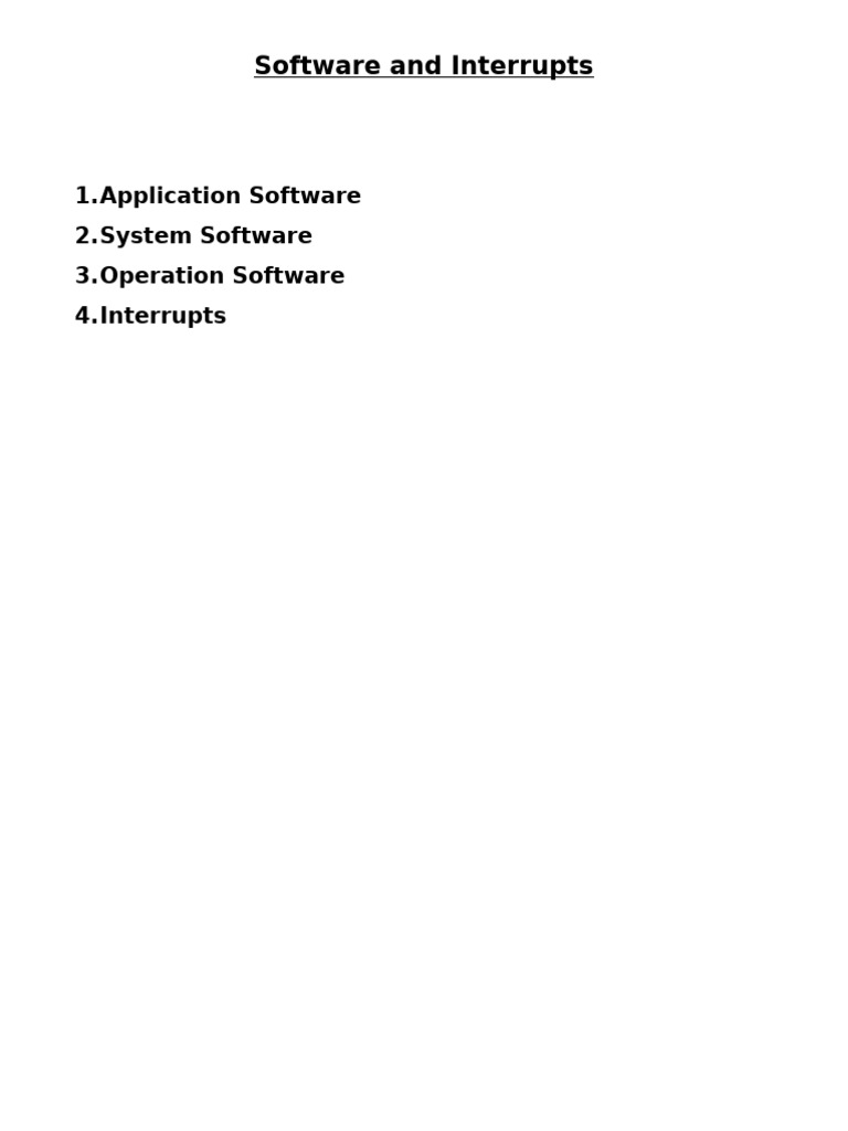 4.1 Software and Interrupts | PDF | Graphical User Interfaces | Operating System