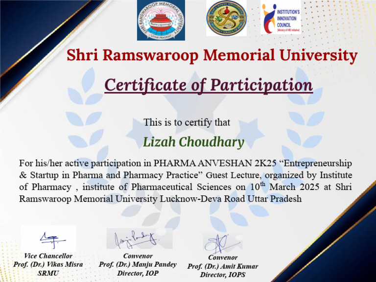 Certificate Guest Lecture | PDF