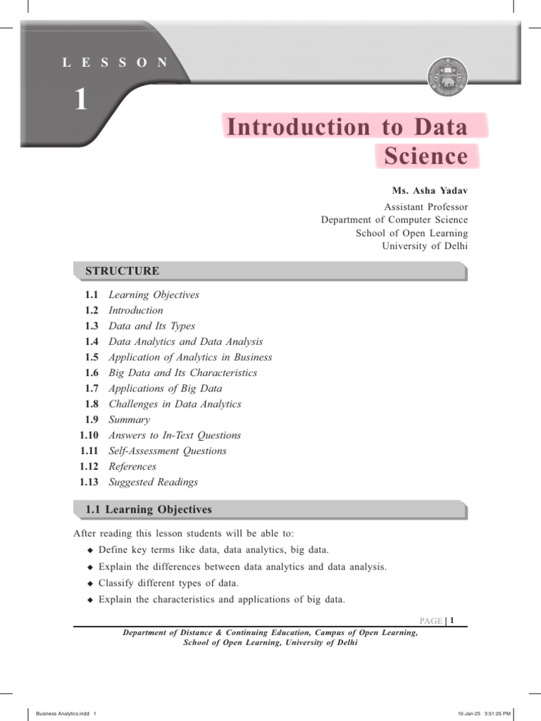 BA_Unit_1_merged[1] Highlighted | PDF | Analytics | Data Analysis