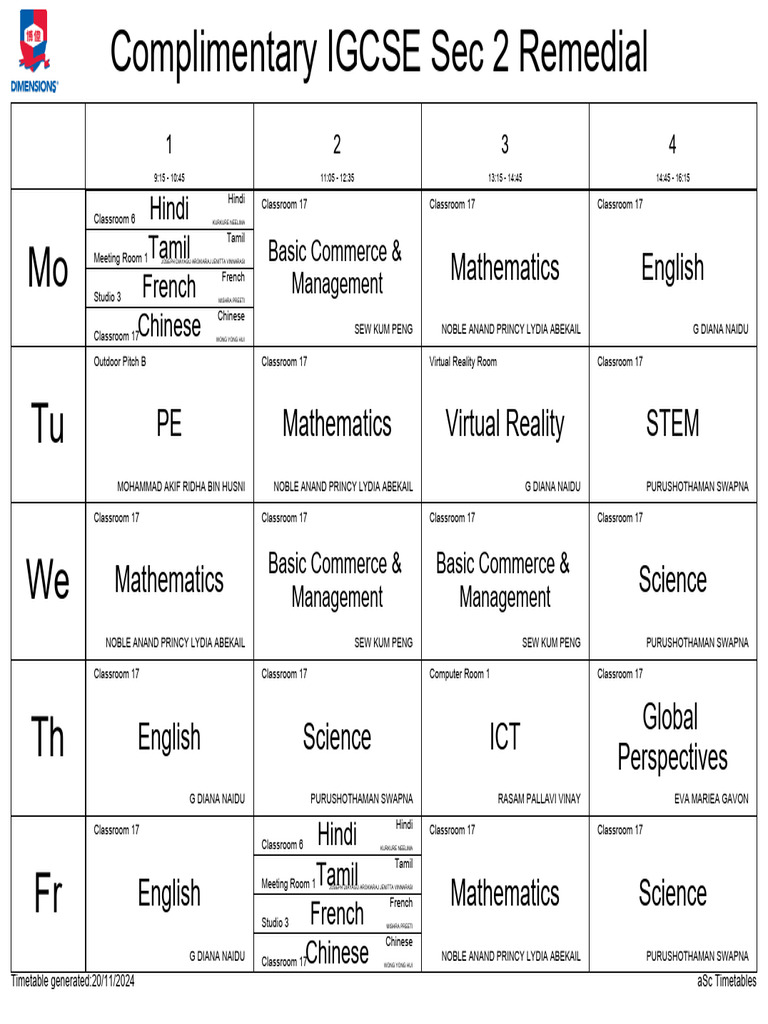 Sec 2 - Remedial 2 To 13 December 2024 | PDF | Science