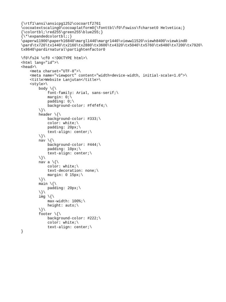 HTML Lanjutan Pemula | PDF
