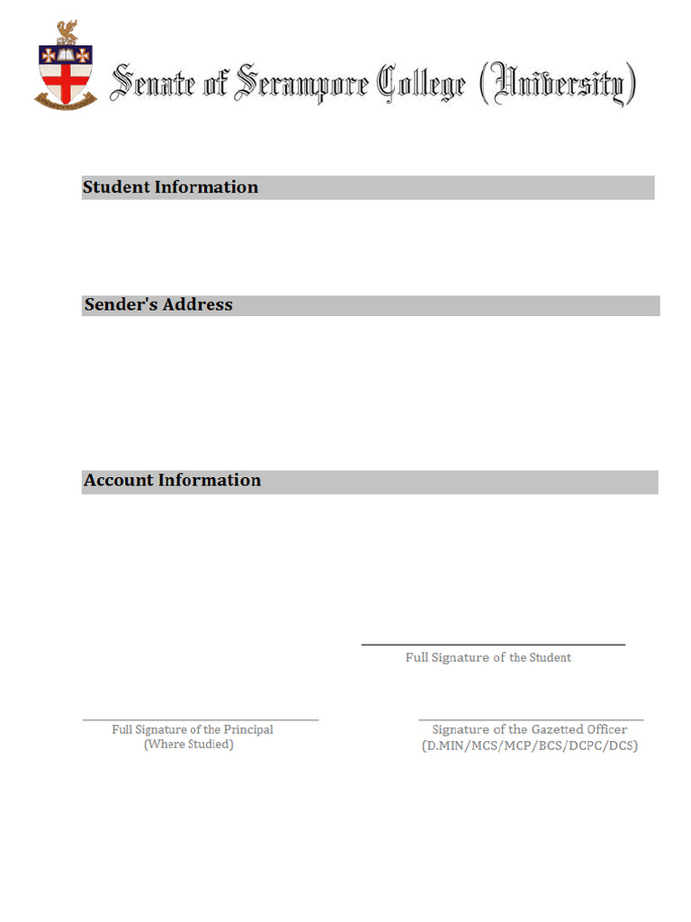 Requisition Form For - : AB874018 BD Ranjit Singha 2023 Allahabad Bible ...