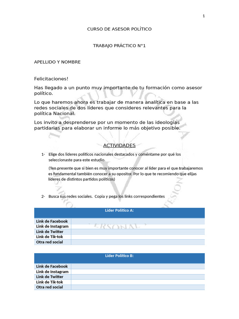 Trabajo Practico N°1 | PDF