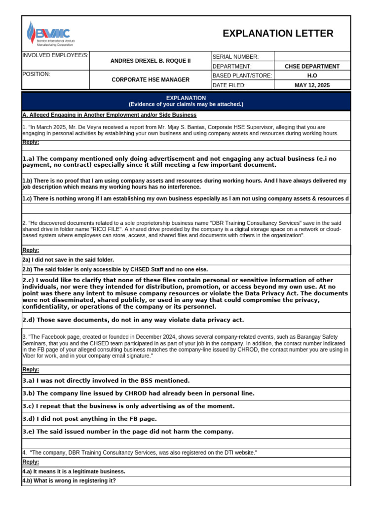 BIVMC Explanation Form (2) | PDF | Conflict Of Interest | Non ...