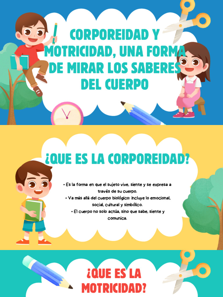 Corporeidad y Motricidad en Educación | PDF