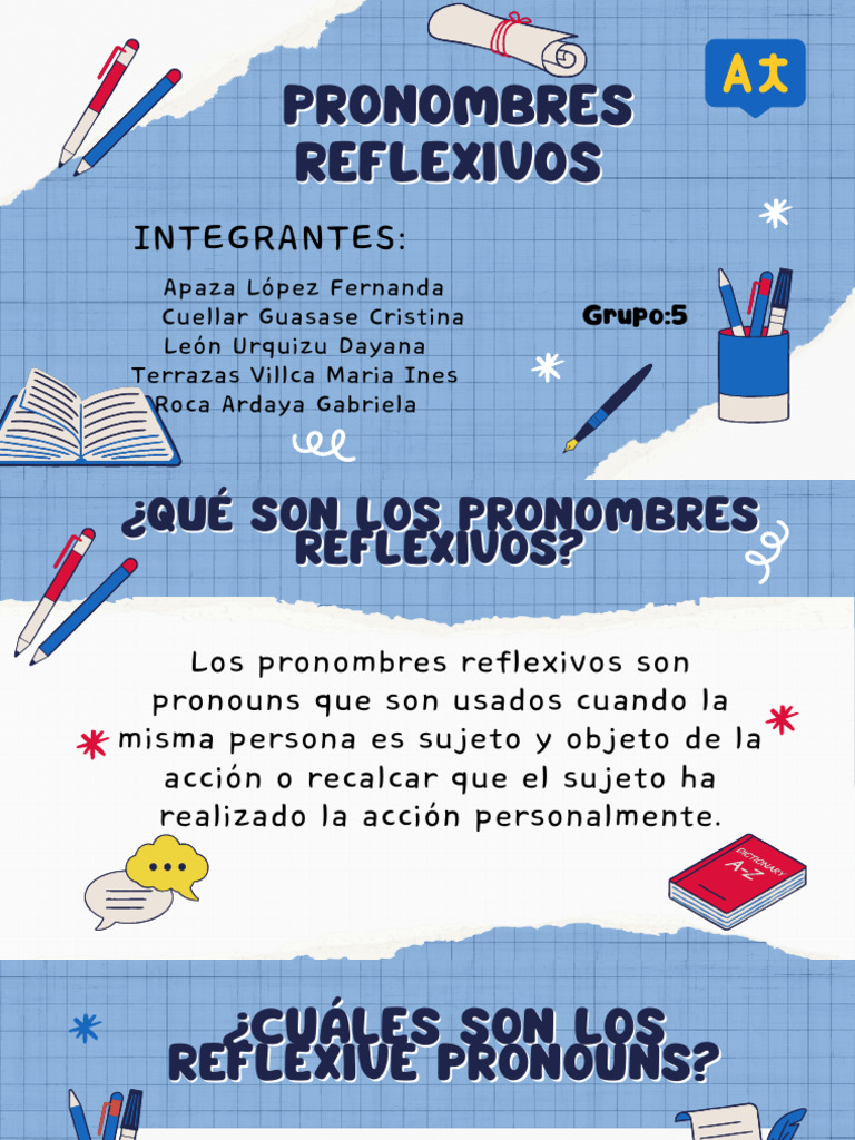 pronombres reflexivos | PDF | Sintaxis | Lingüística