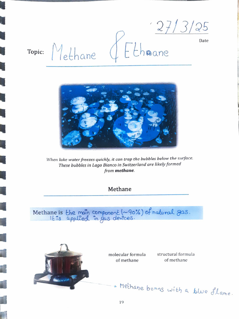 Methane and Ethane Properties Overview | PDF | Alkane | Chemical ...