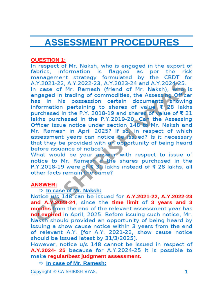 Master DT Question | PDF | Capital Gains Tax | Taxes