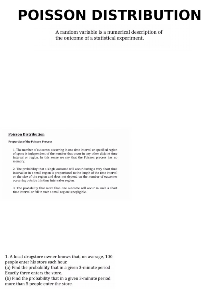 Poisson Distribution | PDF