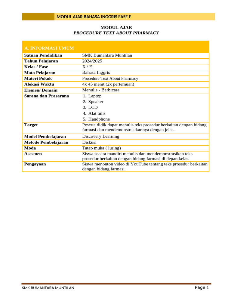 Procedure Text for Pharmacy Class | PDF | Foods | Food Ingredients